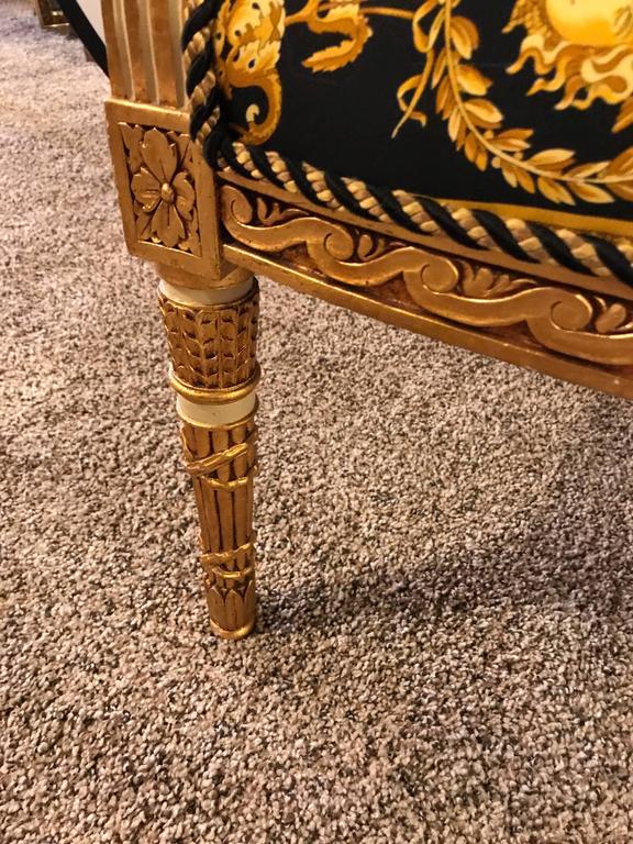 Custom Versace Louis XVI Style Armchair Vintage, 1980s at 1stDibs