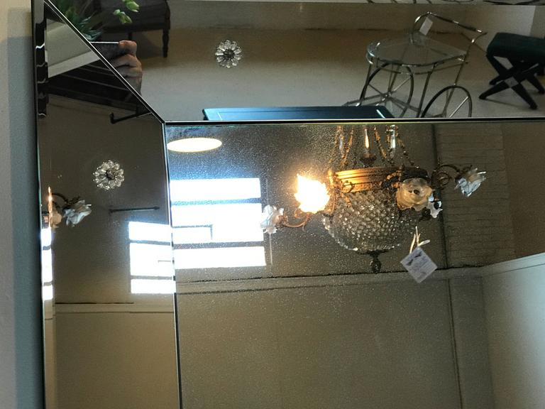 Large Art Deco Shadow Box Mirror at 1stDibs