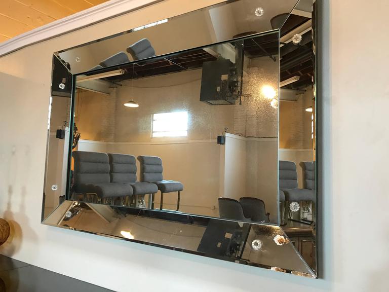 Large Art Deco Shadow Box Mirror at 1stDibs