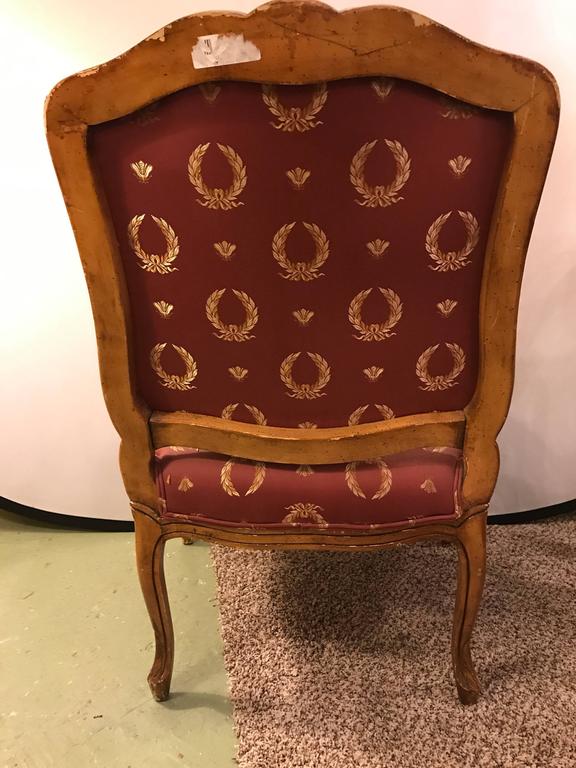 Pair of Open Armchairs Louis XV Style Feuteuils at 1stDibs
