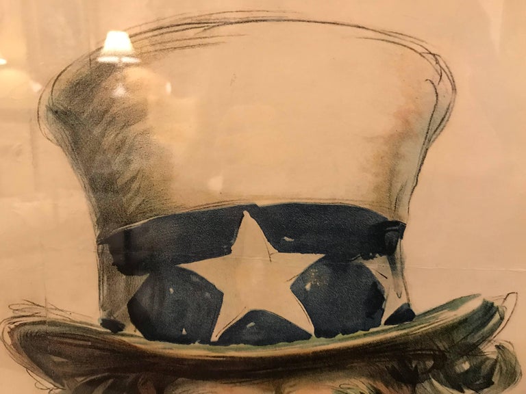 James Montgomery Flagg Uncle Sam World War I Poster at 1stDibs