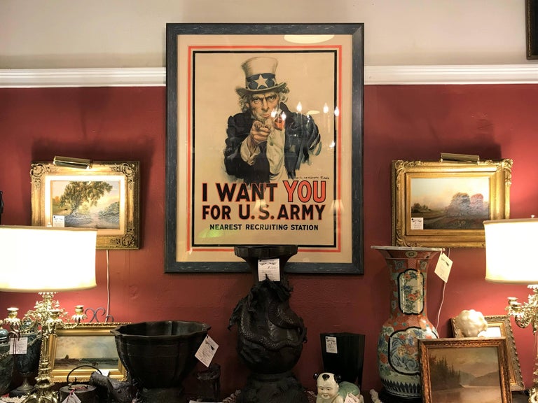 James Montgomery Flagg Uncle Sam World War I Poster at 1stDibs