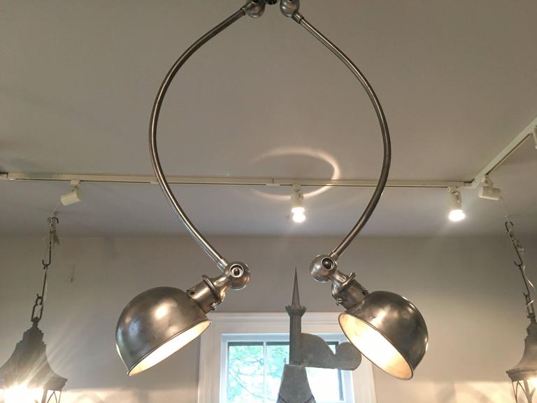 Double Arc Polished Steel Jieldé Pendant Light or Wall Sconce at 1stDibs