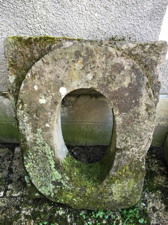 Oval Hand-Carved 18th Century Stone Window Surround Perfect for a Sink ...