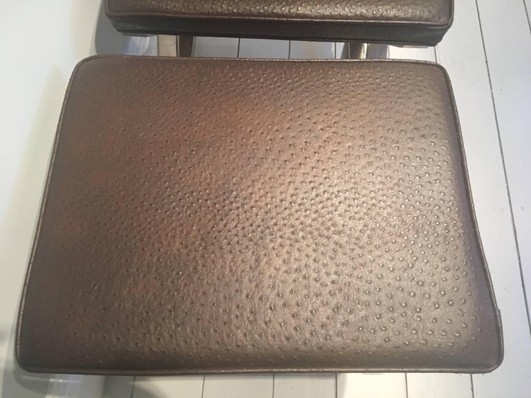 Two Pairs of X-Stretched Stools For Sale at 1stDibs