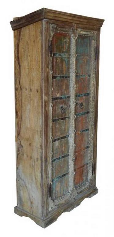 Antique Rustic Indian Cabinet or Armoire at 1stDibs