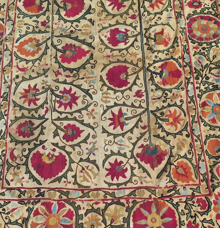 19th Century Shahrisabz Suzani Textile Panel at 1stDibs