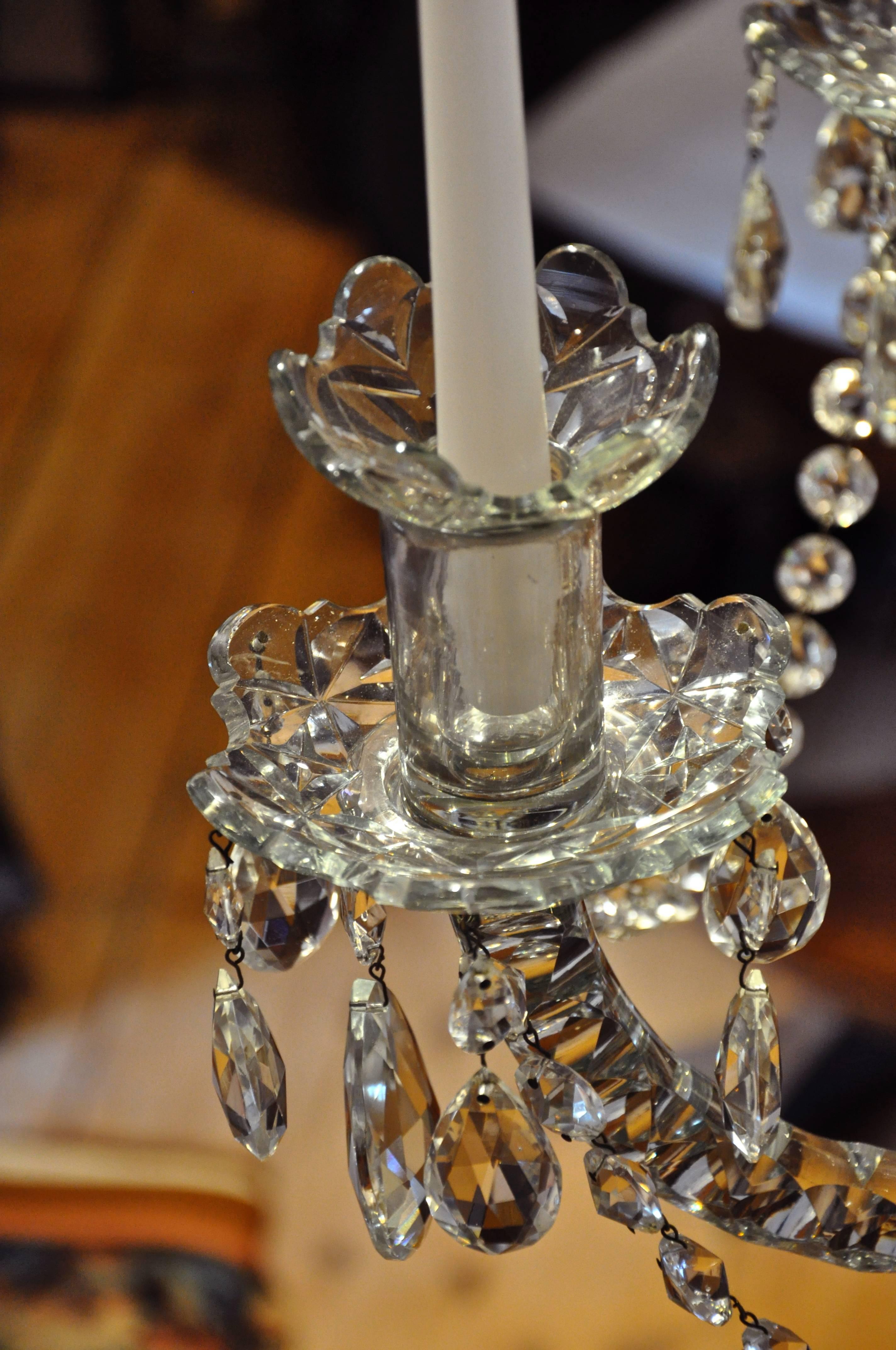 Large Irish Georgian Crystal Chandelier at 1stDibs | irish chandelier ...