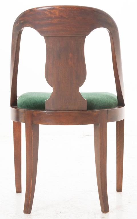 English Mahogany Spoon Back Side Chair at 1stDibs