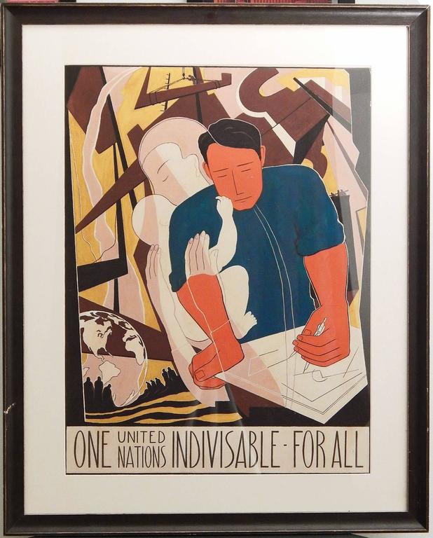 "One United Nations Indivisible, " Stunning, Original Painting for UN ...