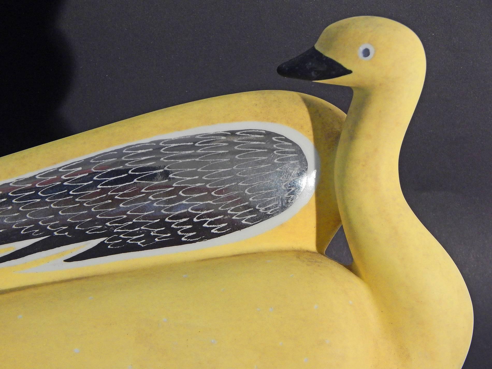 "Yellow Swan, " Extremely Rare Art Deco Sculpture by Waylande Gregory ...