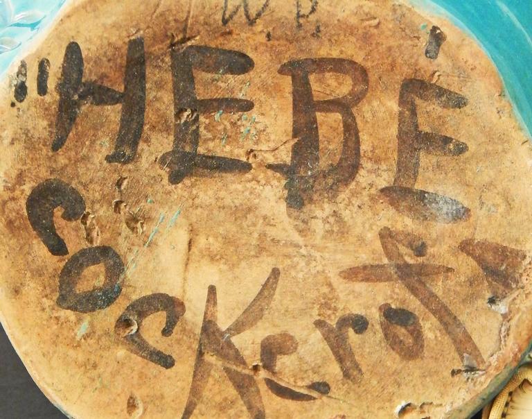 "Hebe," Remarkable Art Deco Double Head Vase by Edith Cockcroft at 1stDibs