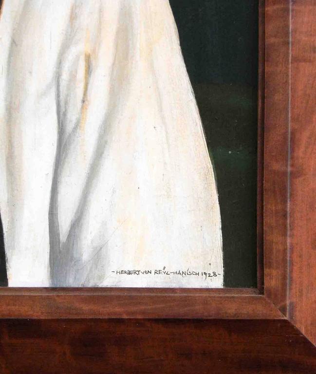 "Blond Youth with Lederhosen," Portrait by Reyl-Hanisch For Sale at 1stDibs