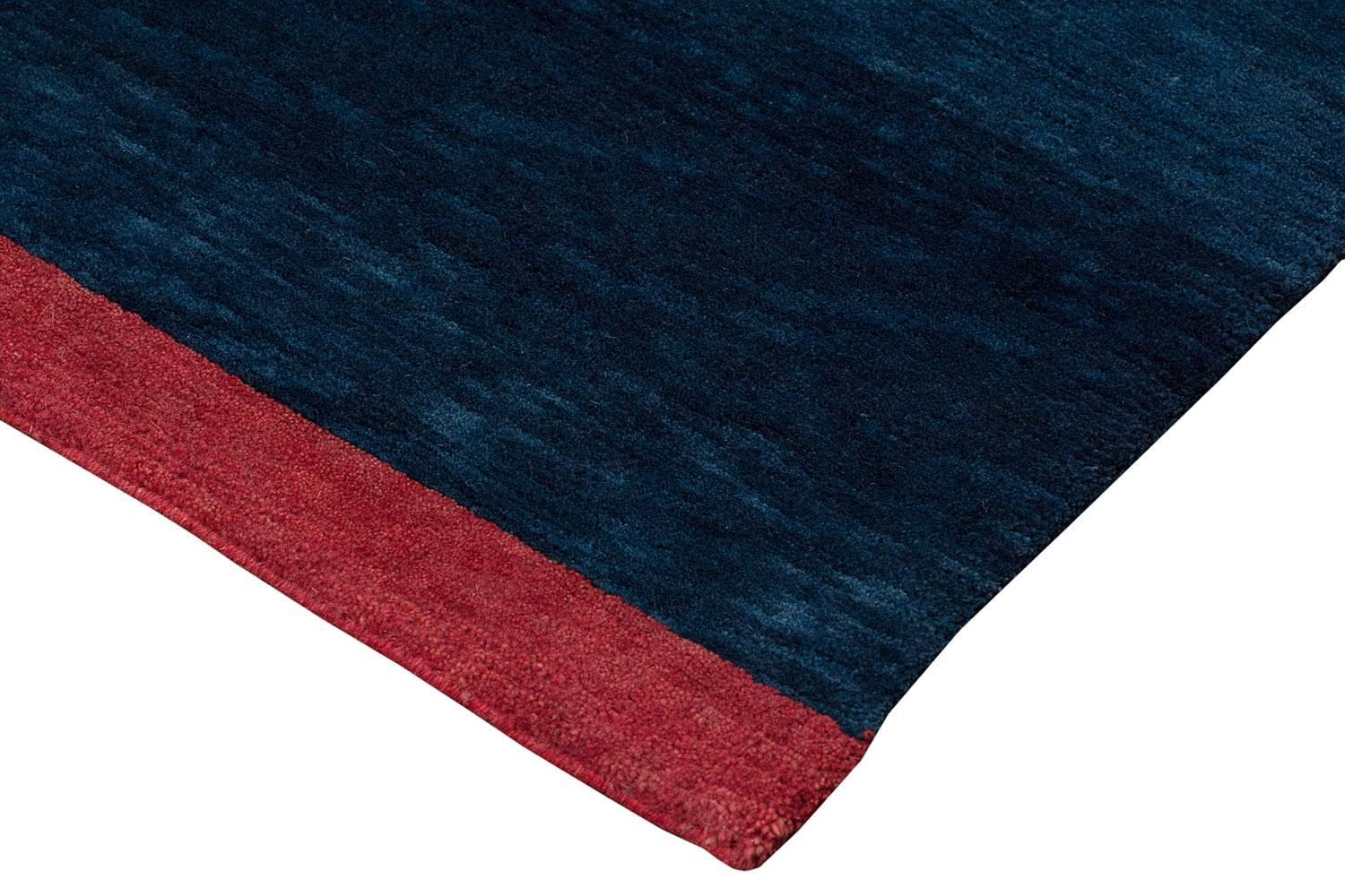 Natural Indigo Ombre Wool Rug at 1stdibs