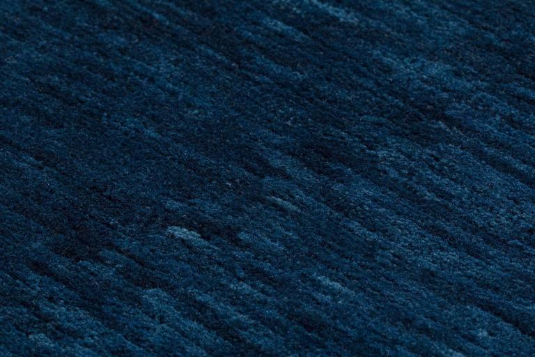 Natural Indigo Ombre Wool Rug at 1stDibs