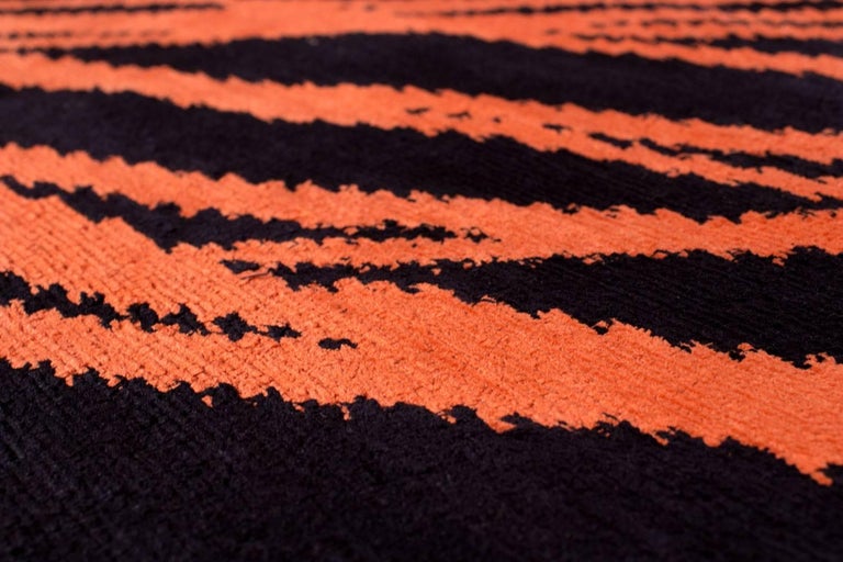 Contemporary Silk Area Rug by Joseph Carini 8x10 For Sale at 1stDibs