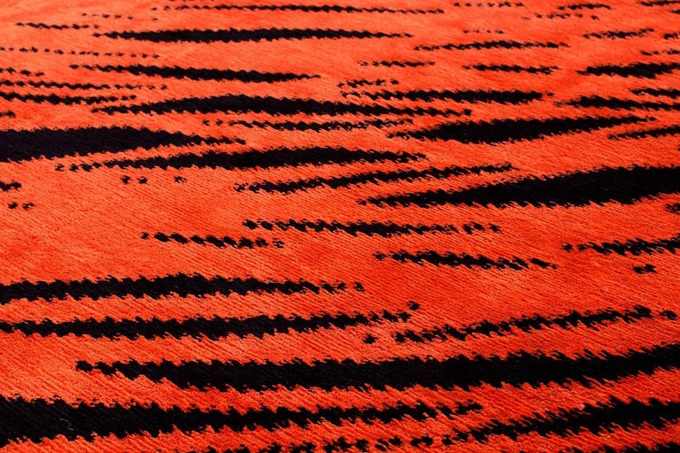 Contemporary Silk Area Rug by Joseph Carini 8x10 For Sale at 1stDibs