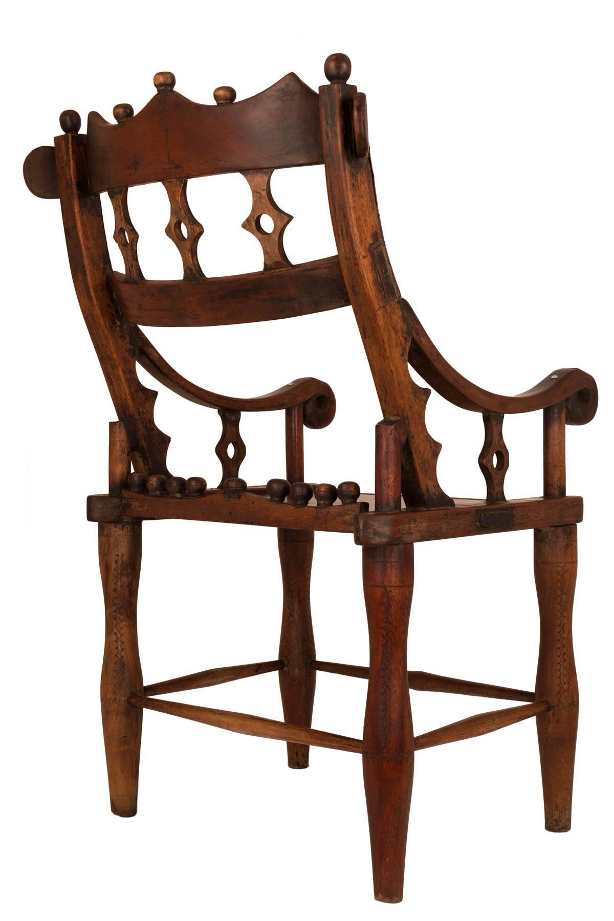 Traditional Chiefs Chair by Malinke Tribe Extra Large For Sale at ...
