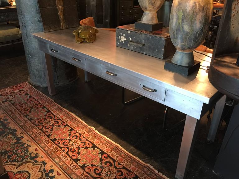 Aluminum Ship's Table at 1stDibs