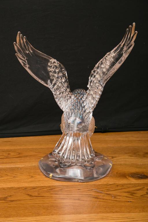Large Vintage Glass Blown American Bald Eagle Sculpture by Pino ...
