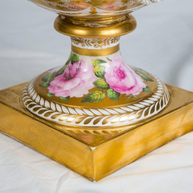 Antique Spode Porcelain Urn Made in England circa 1810 For Sale at 1stDibs