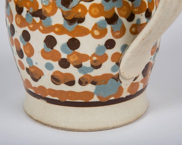 Antique Mochaware Pottery Jug Decorated with Slip at 1stDibs ...