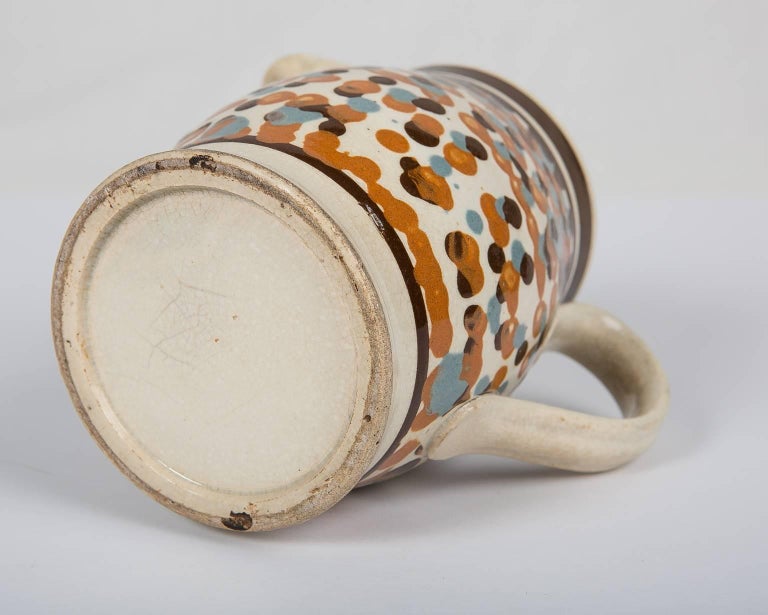 Antique Mochaware Pottery Jug Decorated with Slip at 1stDibs ...