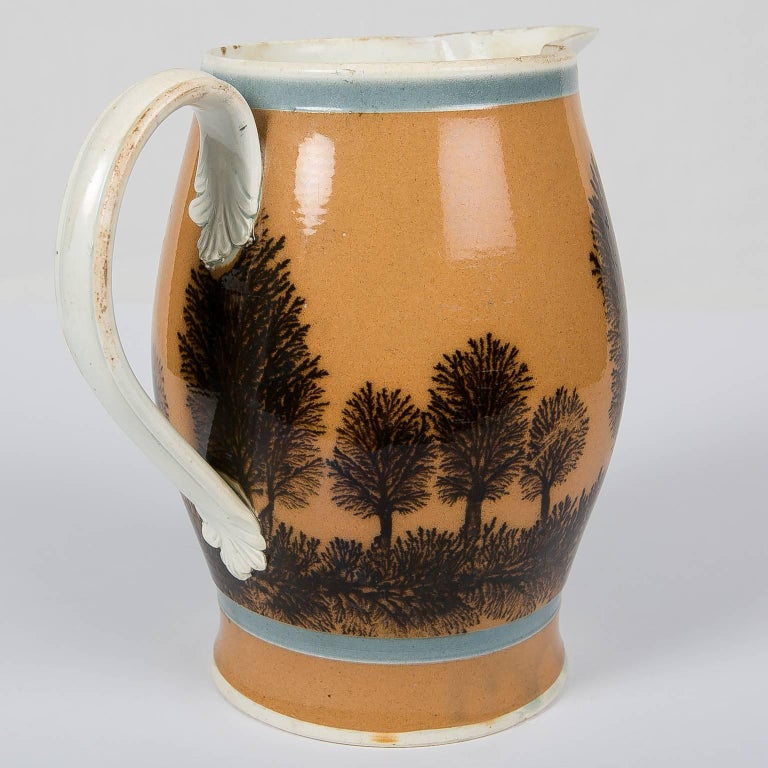Mochaware Jug with "Trees" at 1stDibs