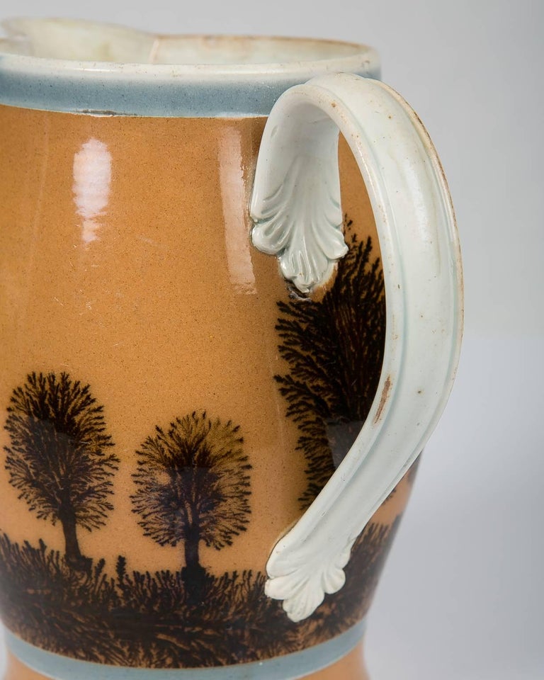 Mochaware Jug with "Trees" at 1stDibs