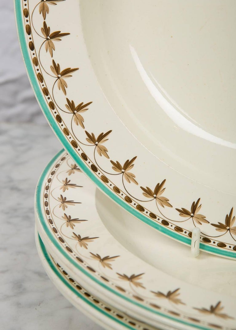 Wedgwood Creamware Soup Dishes from 18th Century, Set of 11 Made circa ...