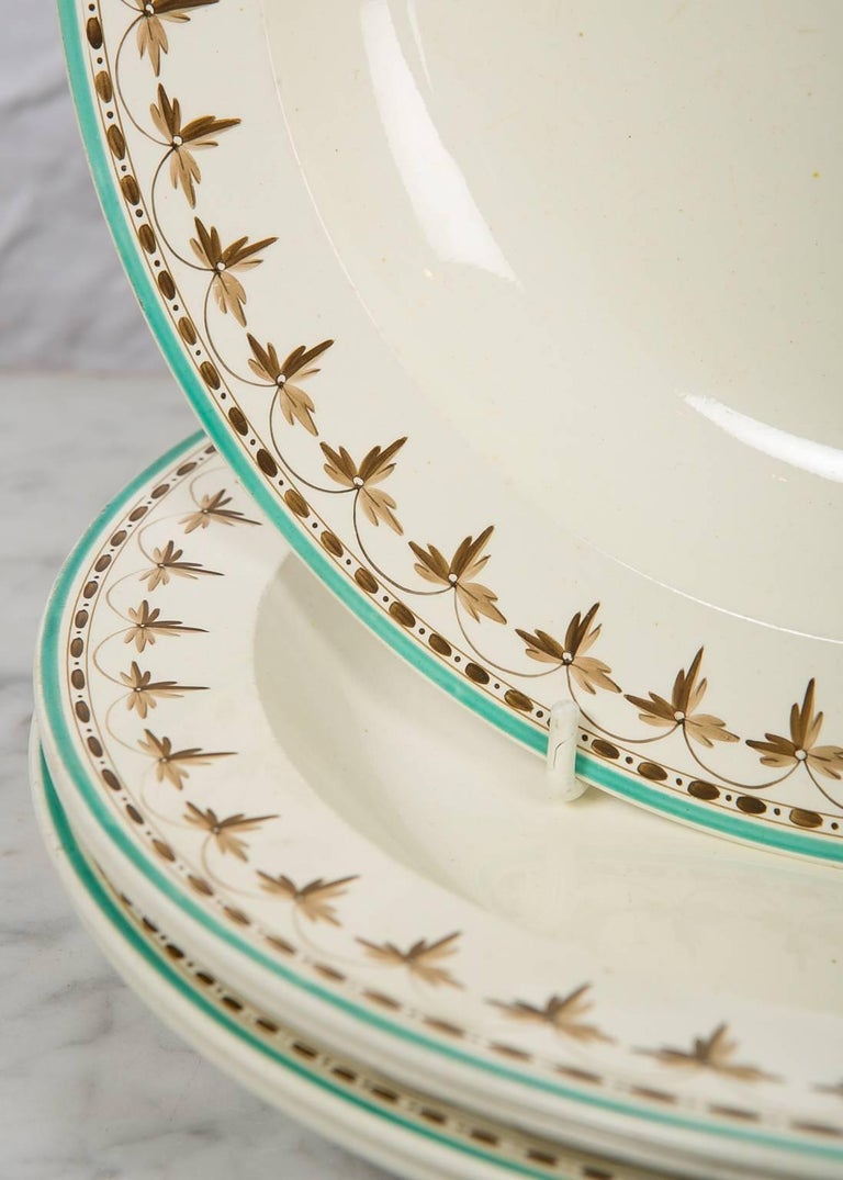 Wedgwood Creamware Soup Dishes from 18th Century, Set of 11 Made circa ...