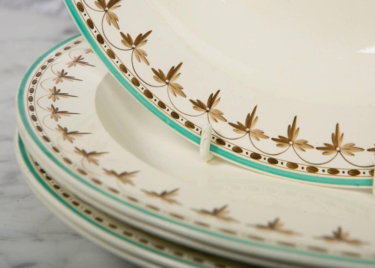 Wedgwood Creamware Soup Dishes from 18th Century, Set of 11 Made circa ...
