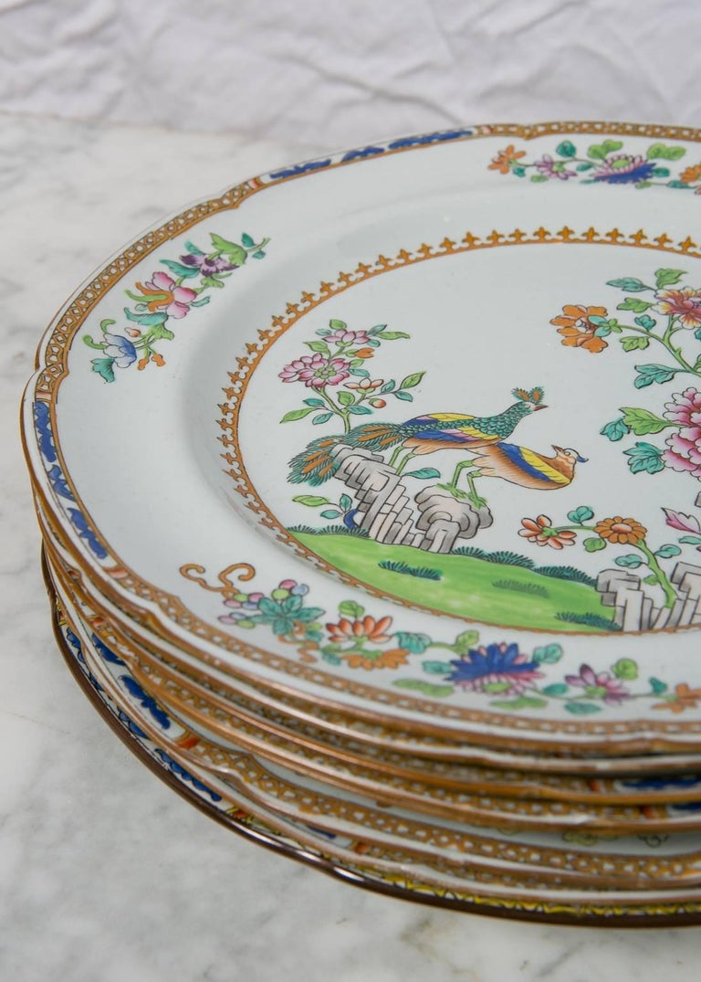 Spode Peacock Pattern Ironstone Dishes at 1stDibs