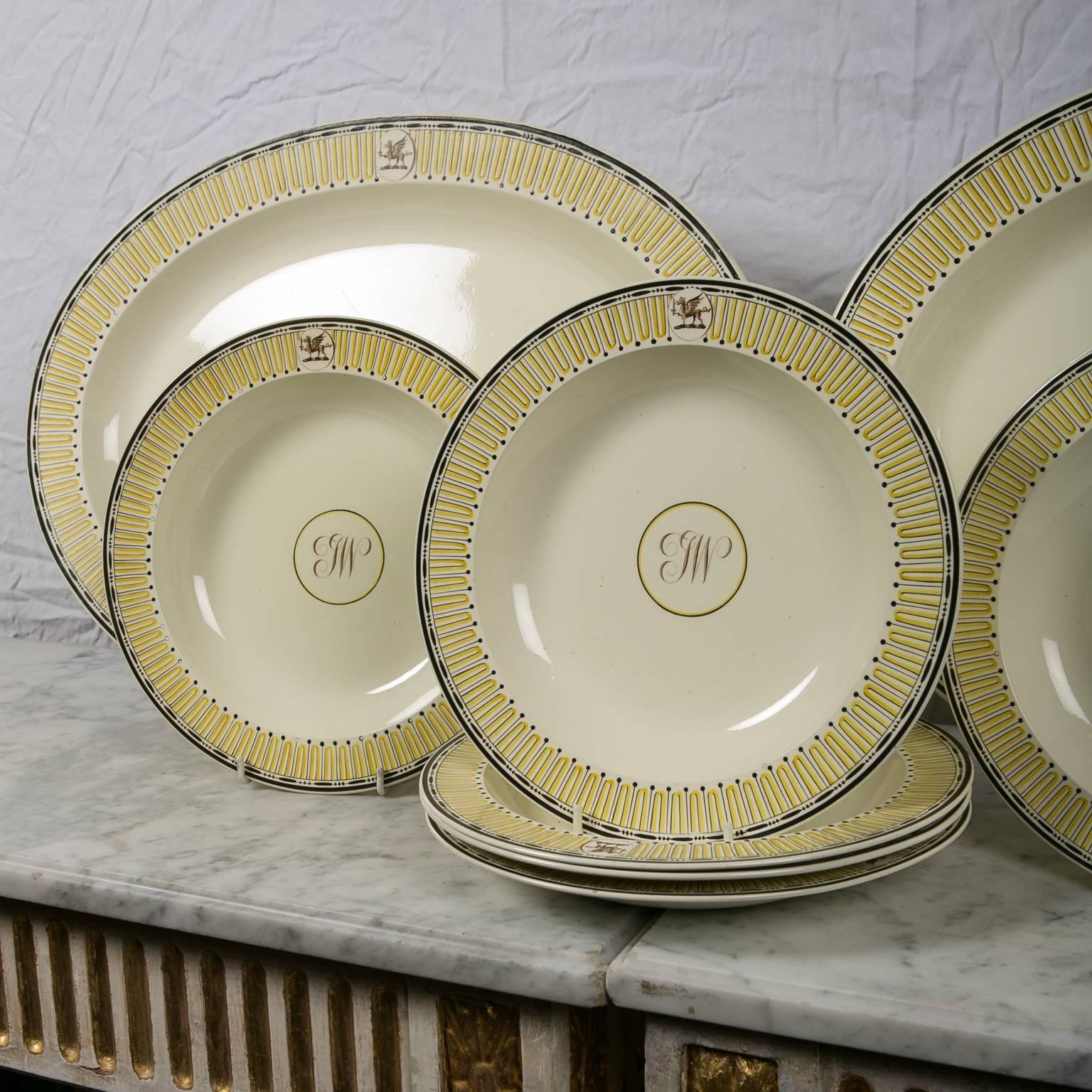 Set of 12 Wedgwood Creamware Dishes and two Platters, 18th Century at ...