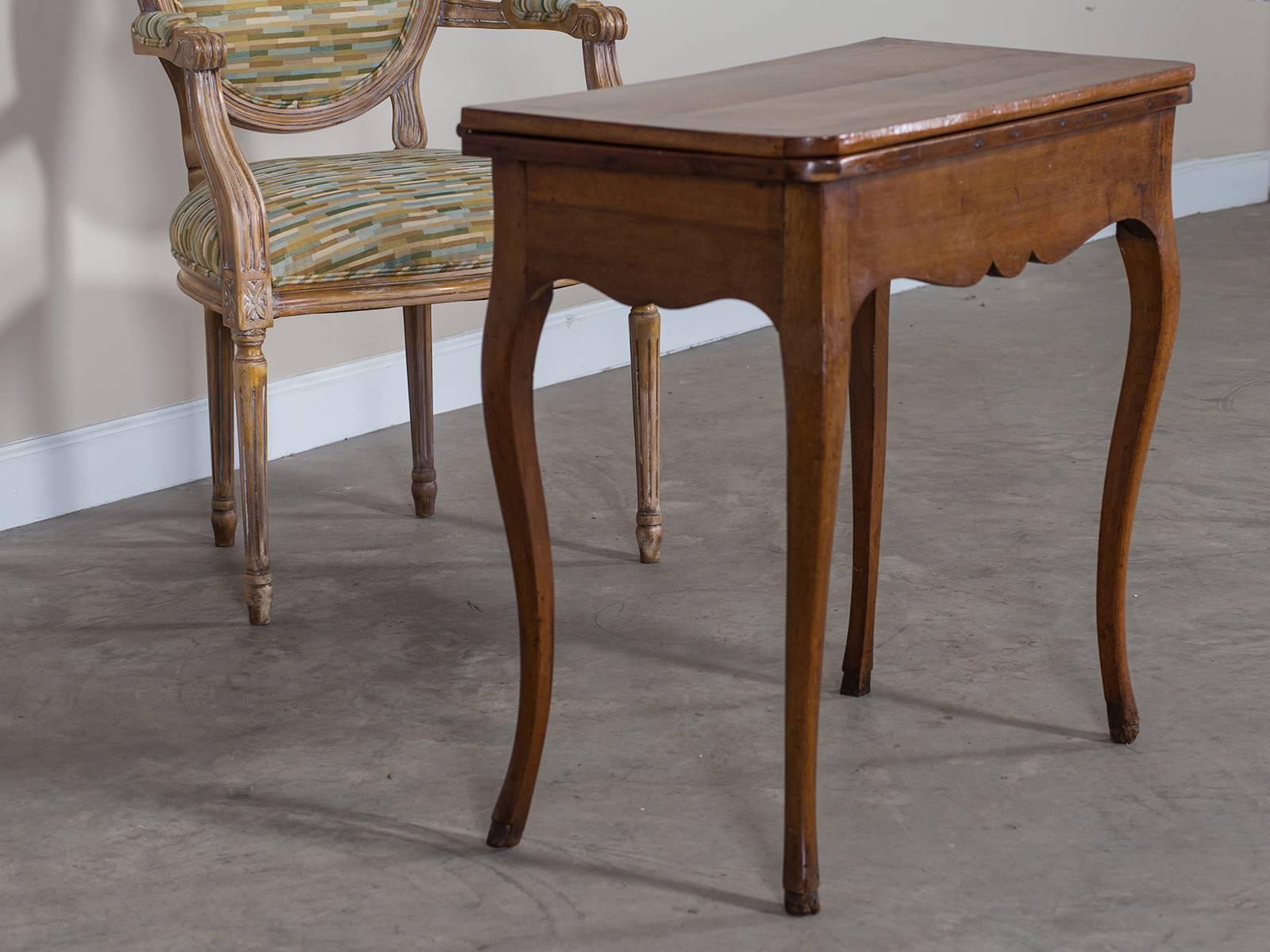 Antique French Walnut Game Table, circa 1770 For Sale at 1stDibs