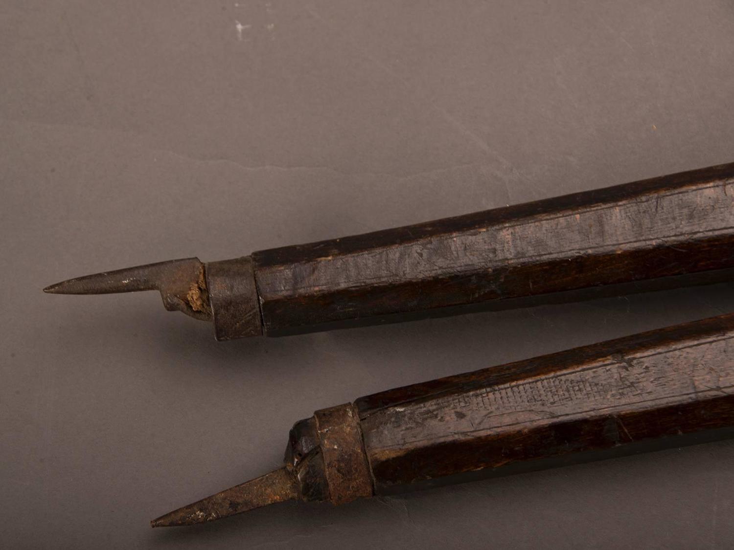 Extra Large Wooden French Architect Compass, circa 1890 For Sale at 1stdibs