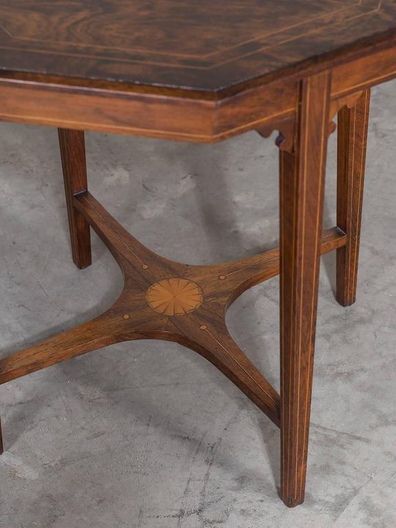 Antique English Rosewood Octagon Table, circa 1910 at 1stDibs