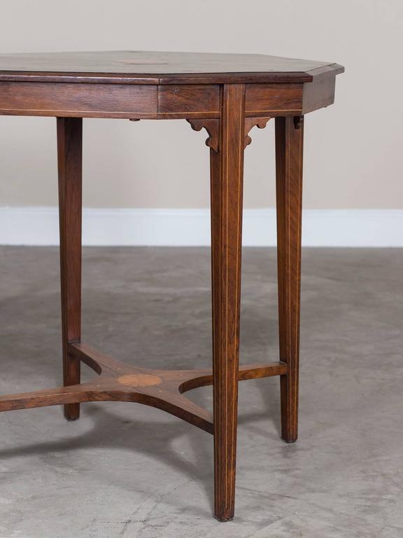 Antique English Rosewood Octagon Table, circa 1910 at 1stDibs