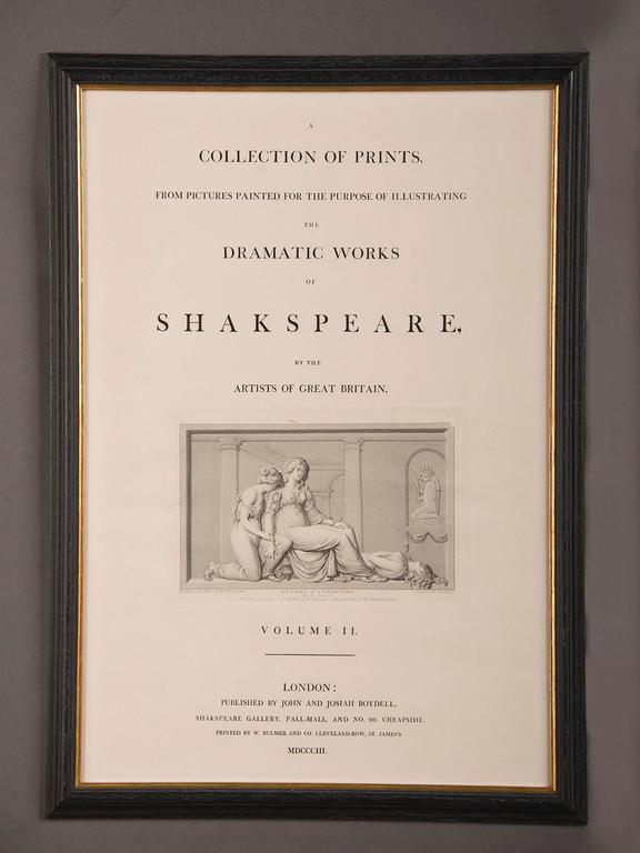 Set of Five Antique Engravings of Shakespeare's Plays, England, 1803 at ...