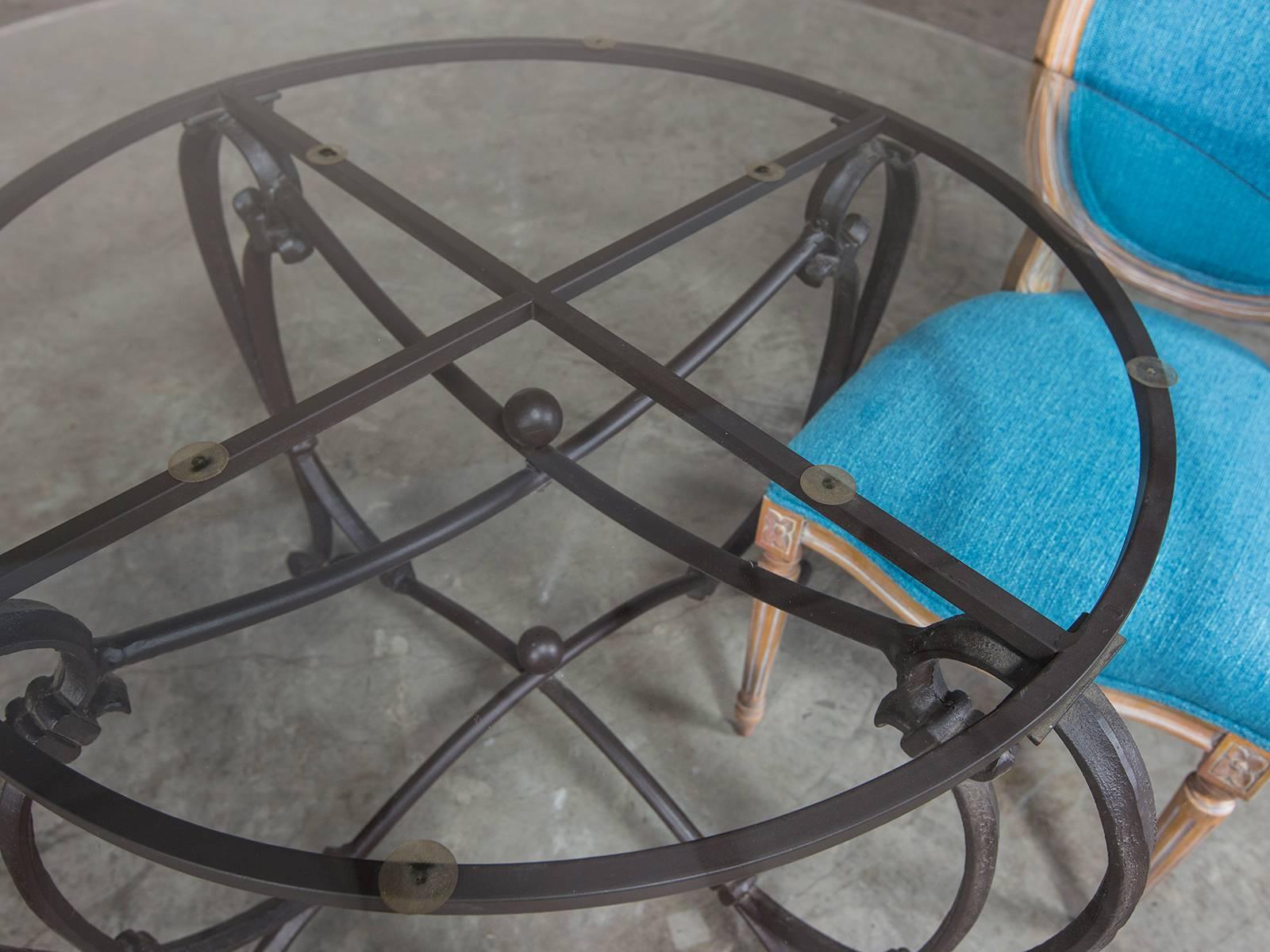 Classic French Iron Dining Table Base, circa 1900 at 1stDibs