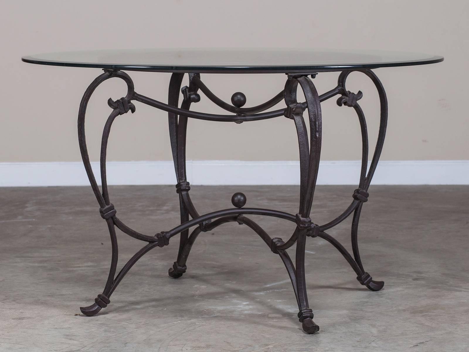 Classic French Iron Dining Table Base, circa 1900 at 1stDibs