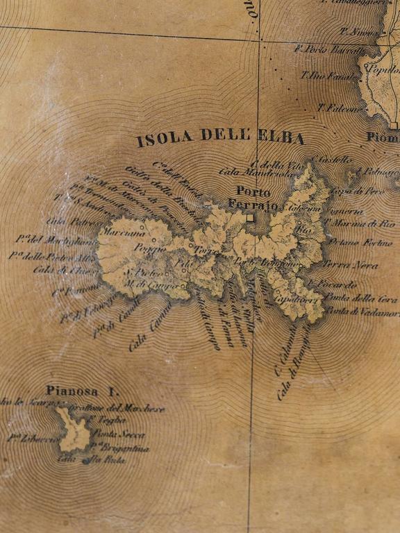 Adriano Balbi Gran Carta D'Italia Map of Italy, circa 1845 at 1stDibs