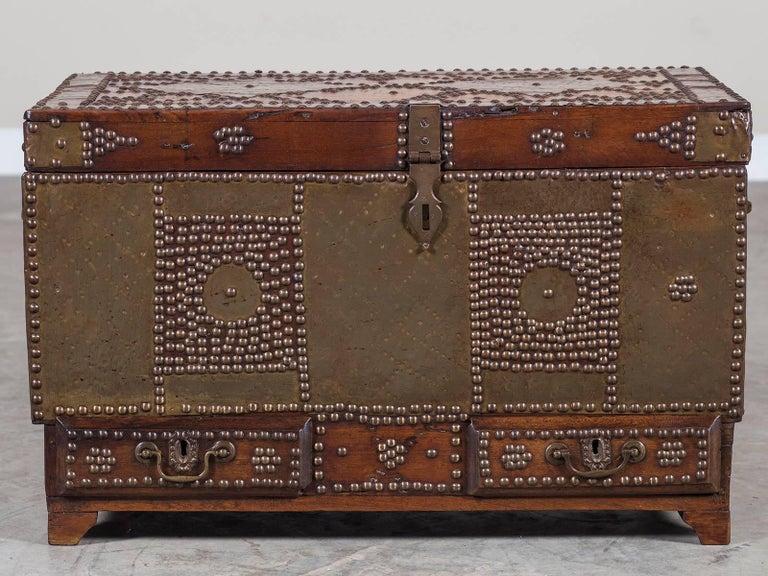 Antique African Zanzibar Chest Trunk, Brass-Mounted, circa 1875 at ...