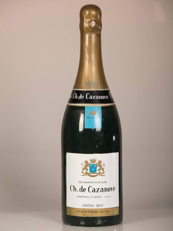 Collection of Vintage French Grand Scale Replica Champagne Bottles ...