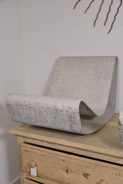 Trio of Willy Guhl Concrete Loop Chairs at 1stDibs | concreteloop