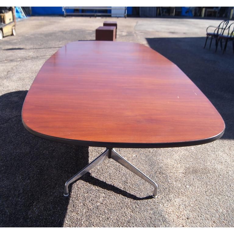 Vintage Eames Herman Miller Mid-Century Wood Conference Table at 1stDibs