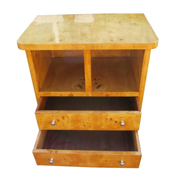 Pair of Maple Deco Nightstands at 1stDibs