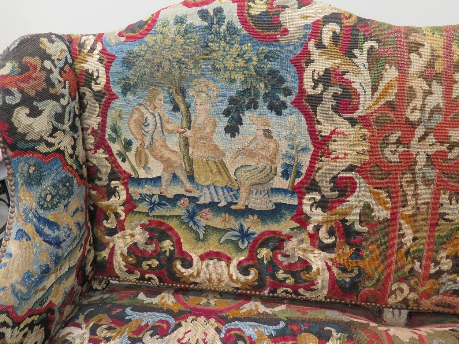 18th Century French Tapestry Sofa For Sale at 1stdibs