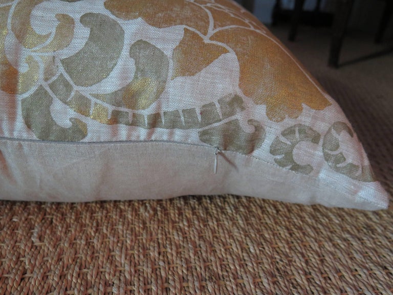 Venetian Linen Pillow For Sale at 1stDibs