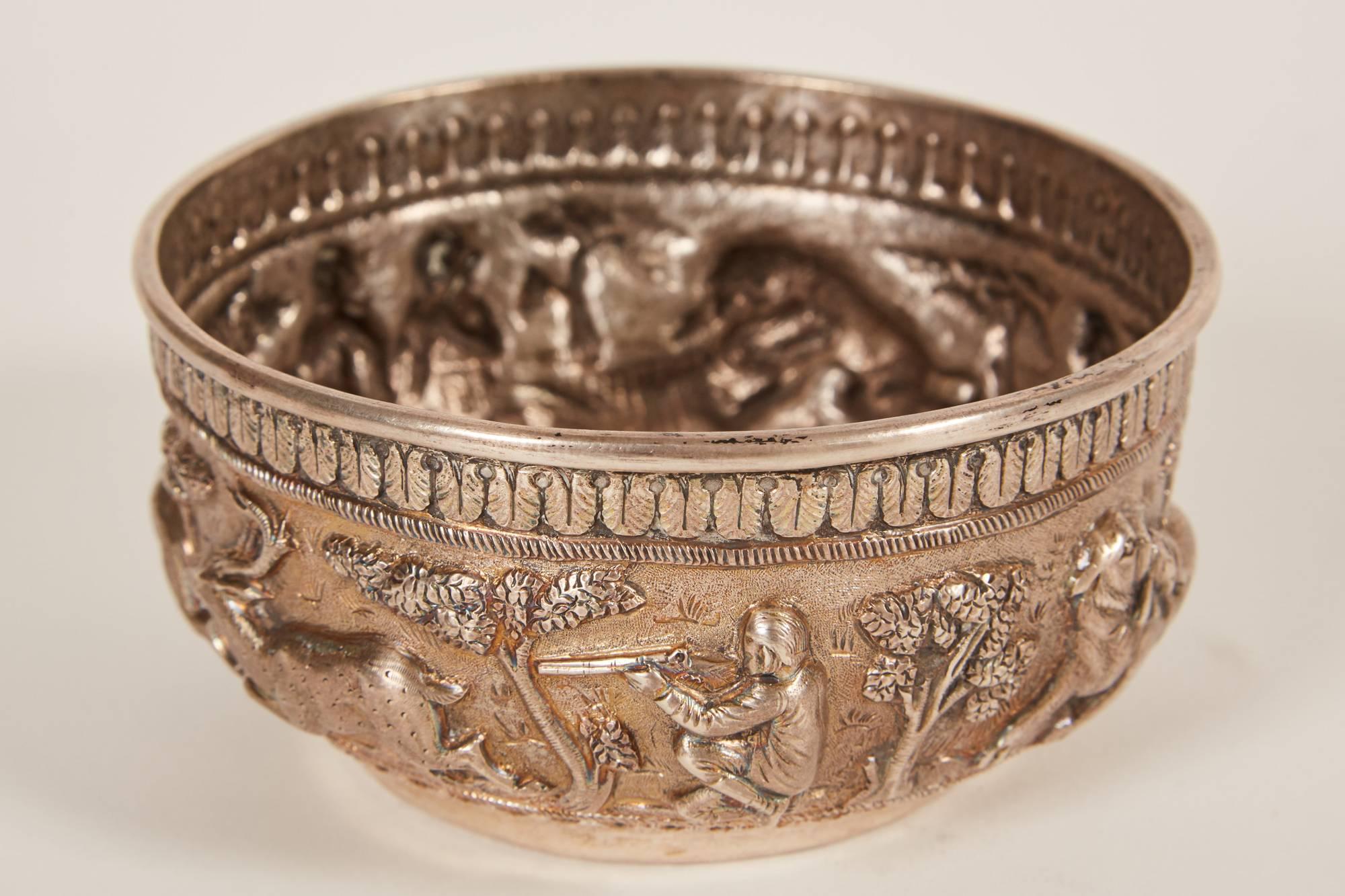 Small 20th Century Indian Silver Bowl with Relief For Sale at 1stDibs ...